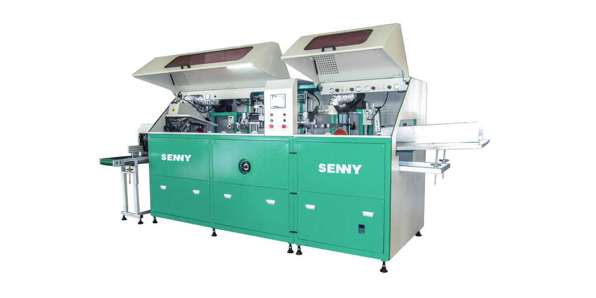 3-8L 35 Pcs/Min Automatic Plastic Round Bucket UV Screen Printing Machine