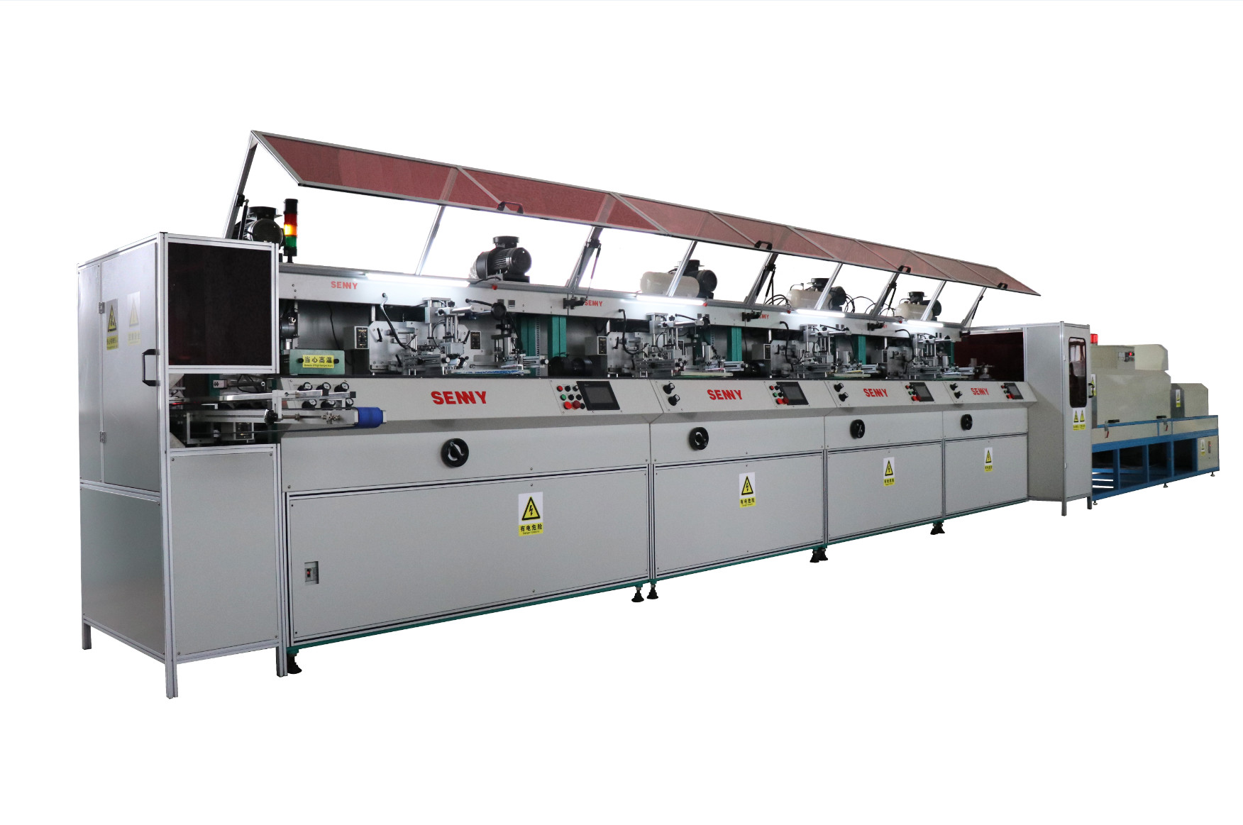 4 Color 4 Station 2400pcs/Hr Multicolor Screen Printing Machine 350x250mm